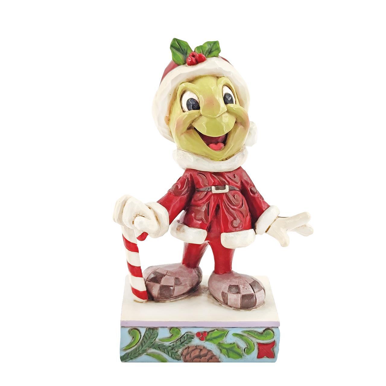 Jim Shore Disney - Jiminy Santa Personality Pose – Under the Mistletoe Shop