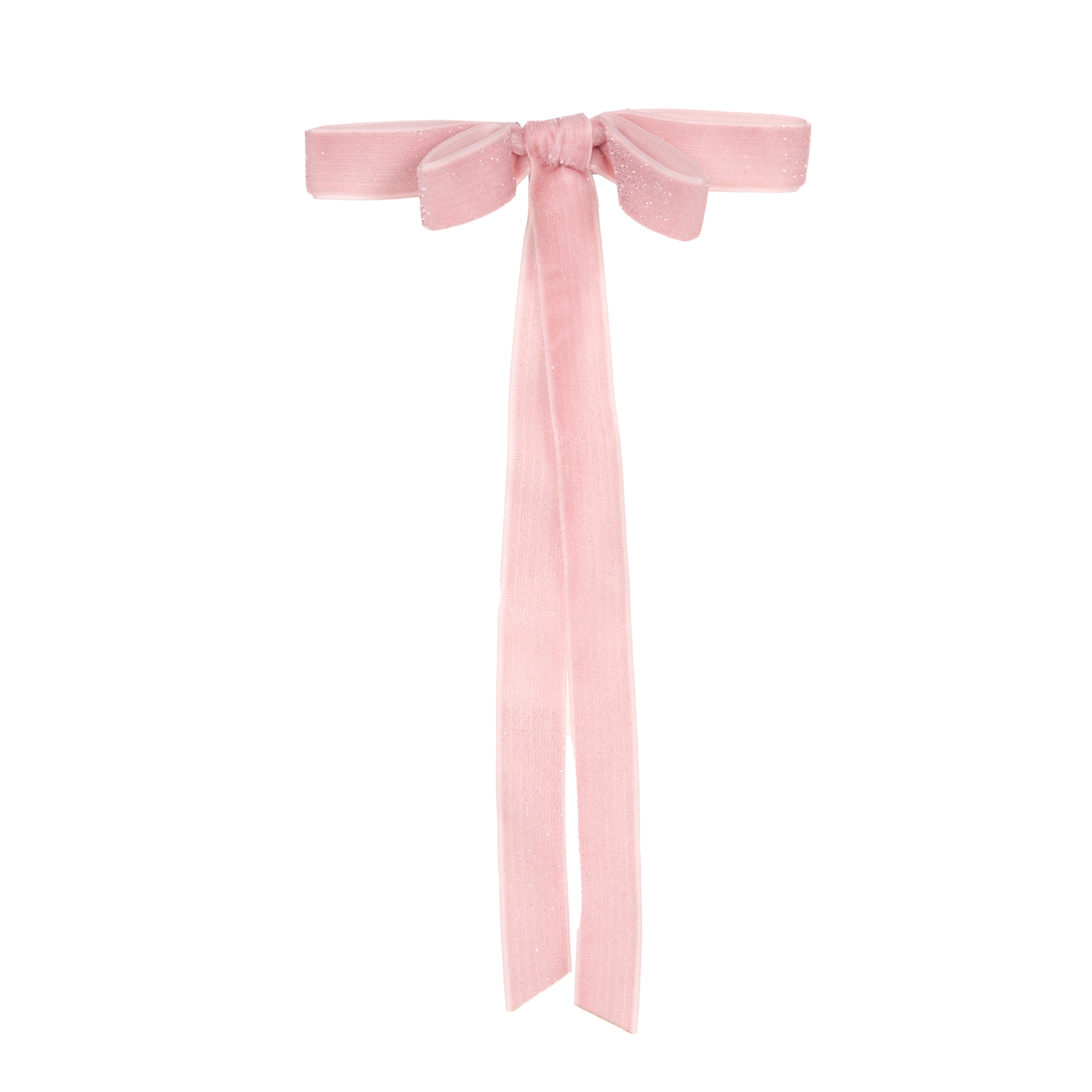 6PK Pink Velvet Bows – Under the Mistletoe Shop