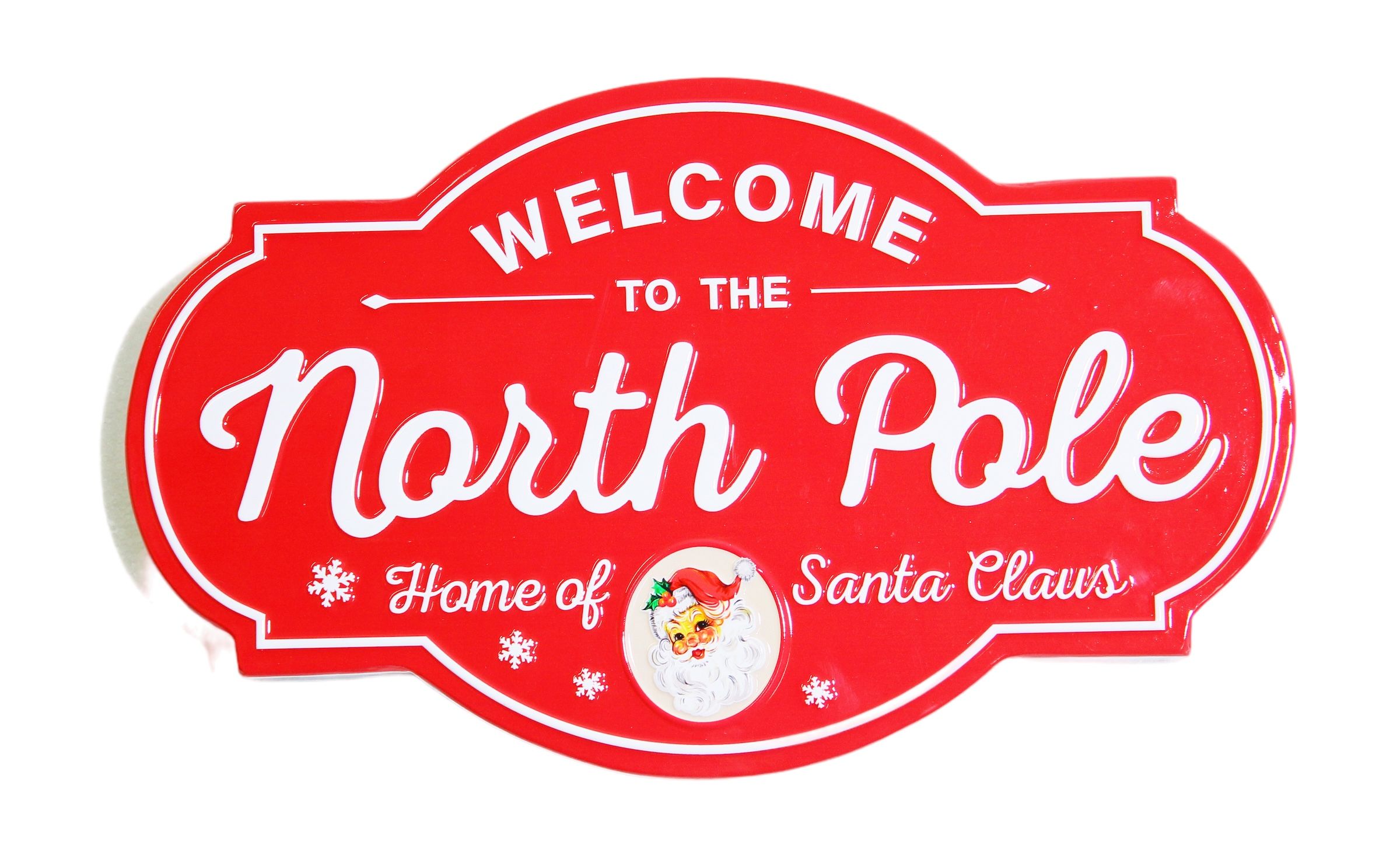 Welcome to the North Pole Sign – Under the Mistletoe Shop
