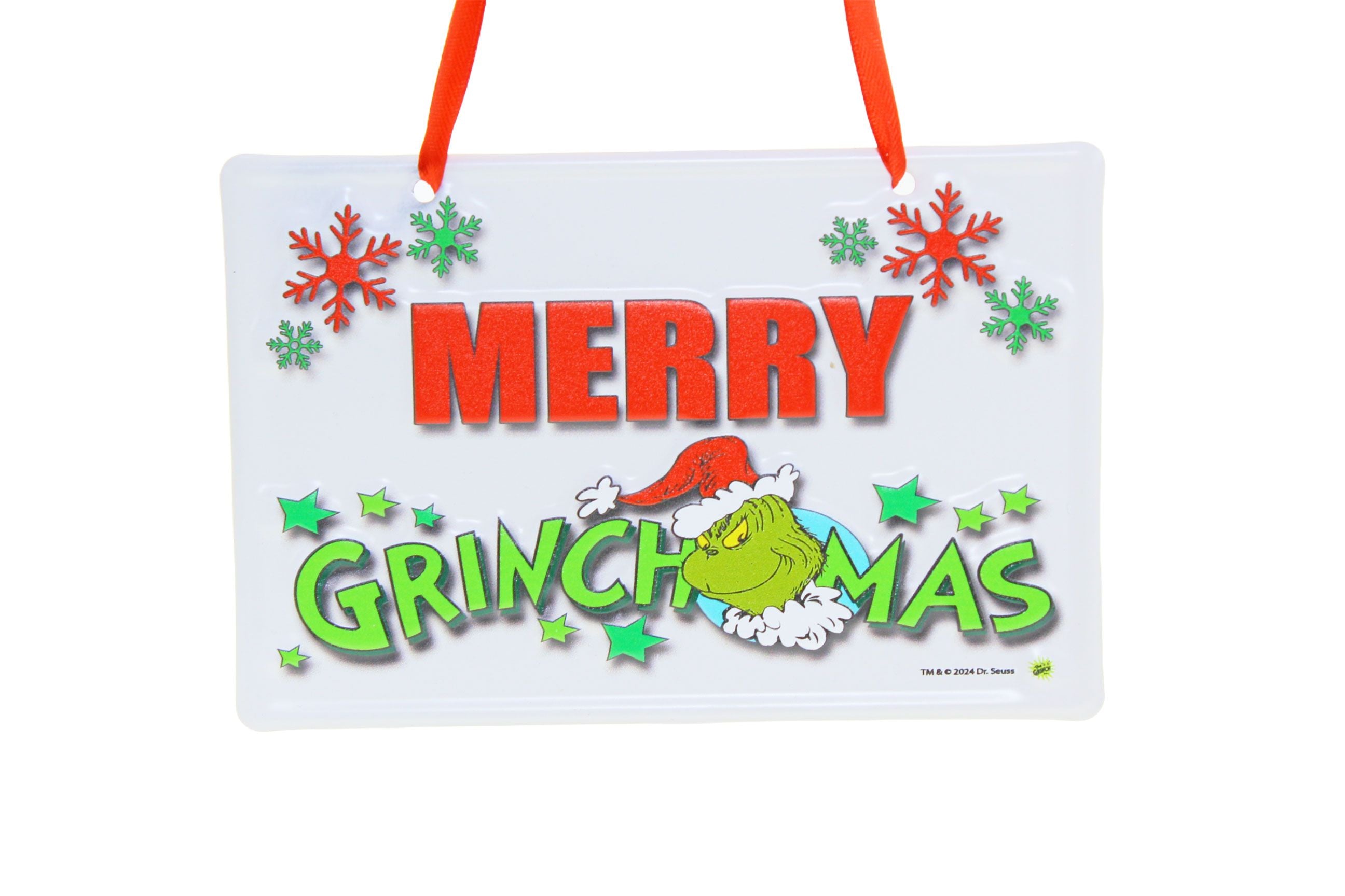 Grinch 'Merry Grinchmas' Horizonal Sign – Under the Mistletoe Shop