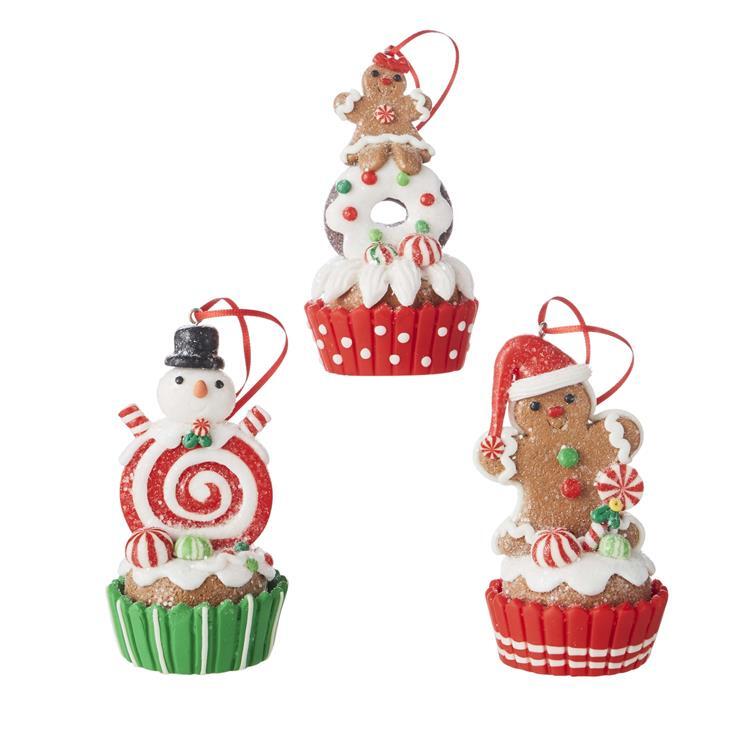RAZ Jingle & Cocoa - Gingerbread Cupcake - (3 Assorted) – Under the ...